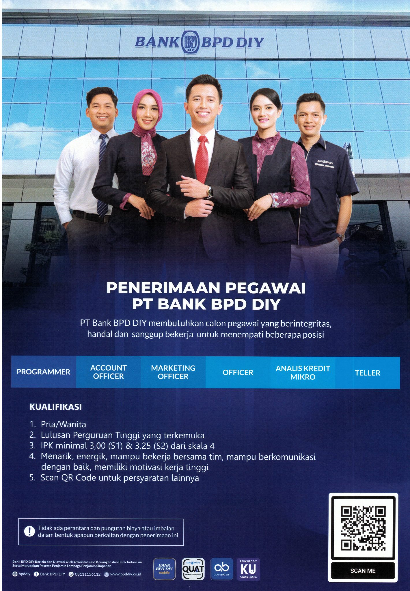 Penerimaan Pegawai PT Bank BPD DIY – Departemen Fisika FMIPA